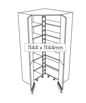 [254] - Diagonal Corner Larder Unit