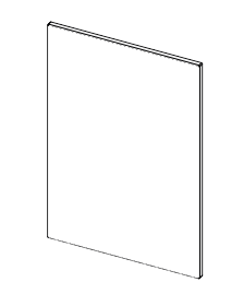 Newmarket Base End Panel veneered 900x650x20mm